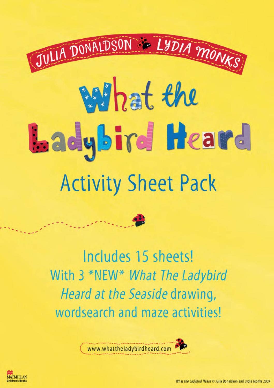 What the Ladybird Heard at the Seaside Activity Sheet Pack by Pan ...