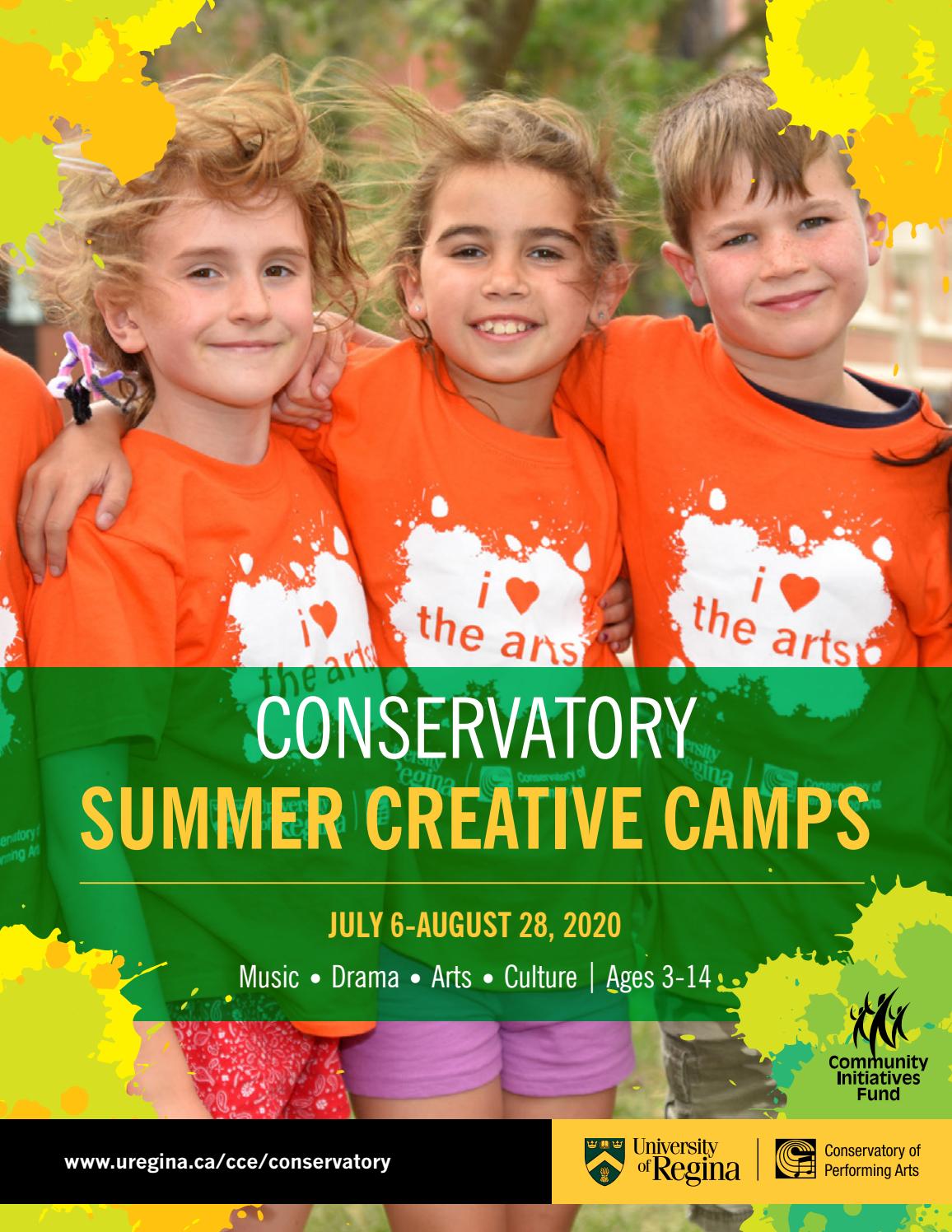 Conservatory Summer Creative Day Camps by University of Regina, Centre ...