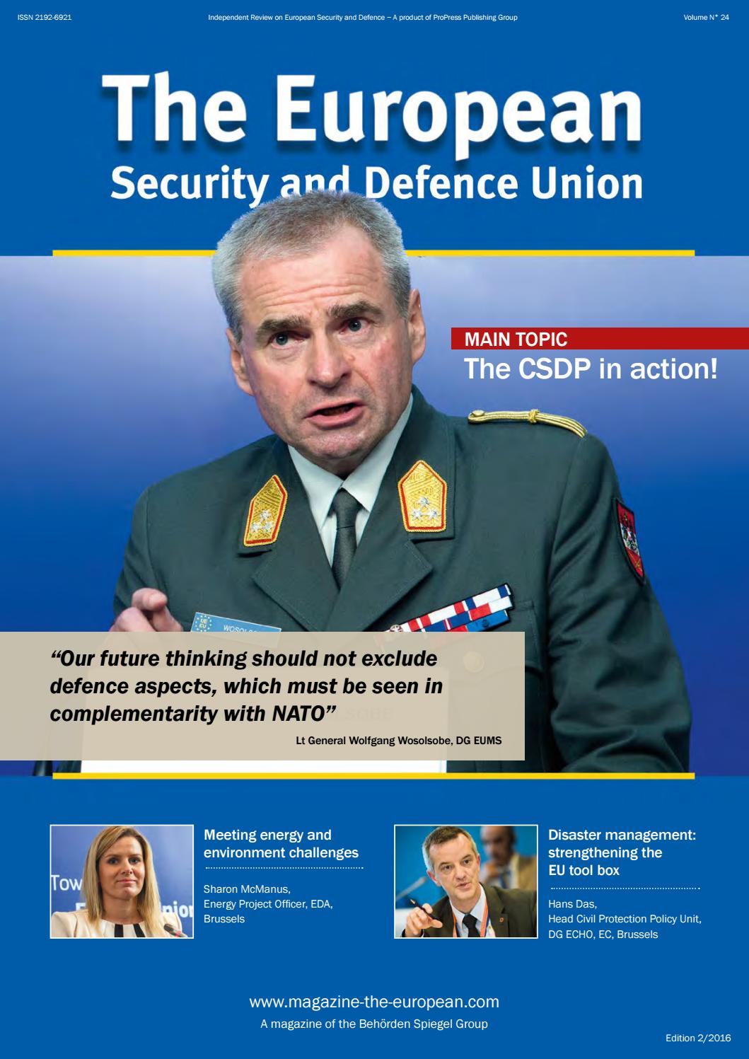The European Security and Defence Union Issue 24 by The European ...
