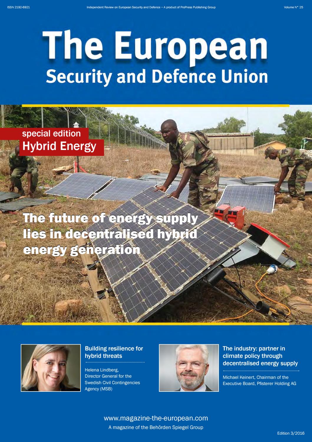 The European Security and Defence Union Issue 25 by The European ...