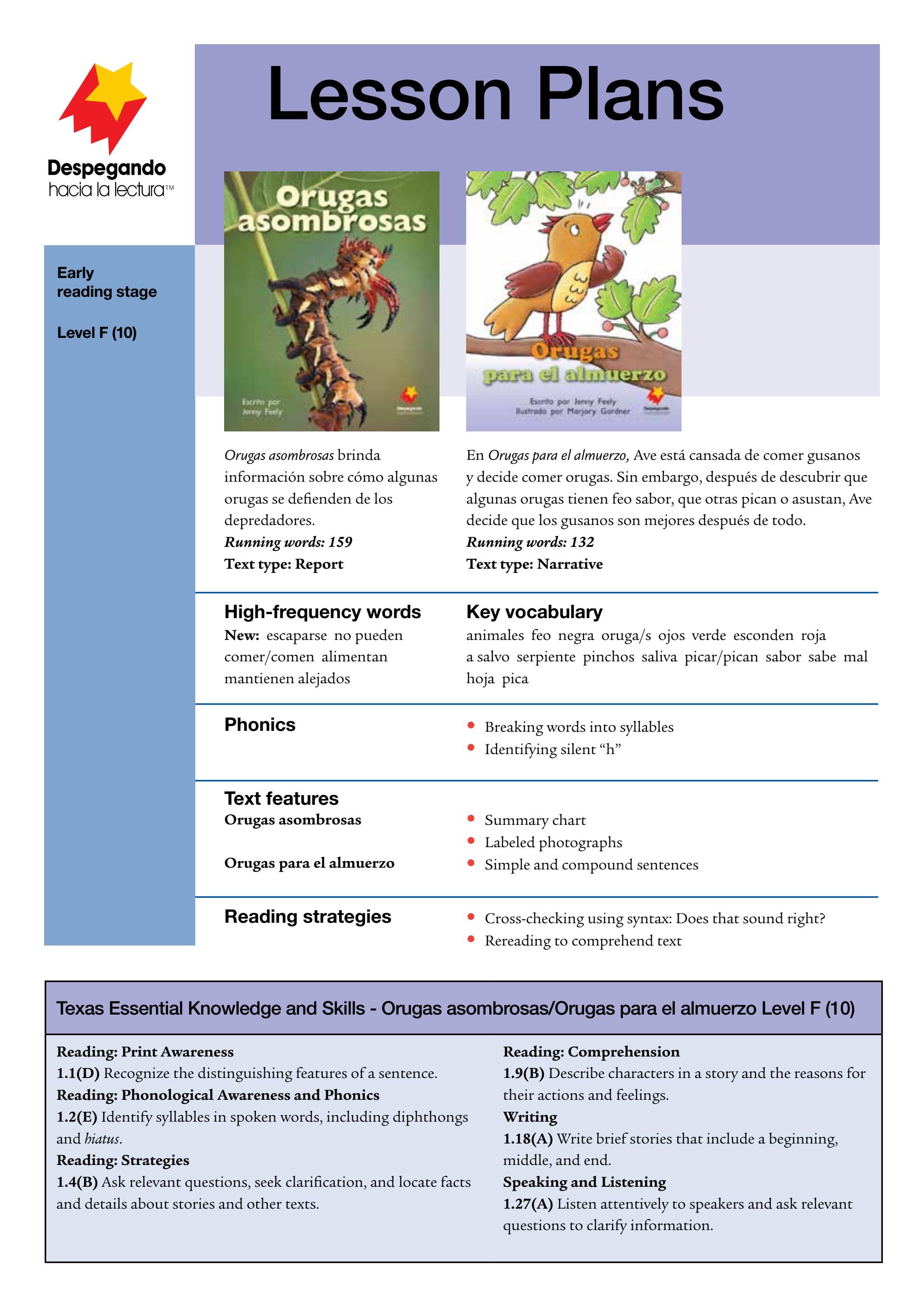 Amazing Caterpillars / Caterpillars For Lunch Lesson Plan by Okapi - Issuu