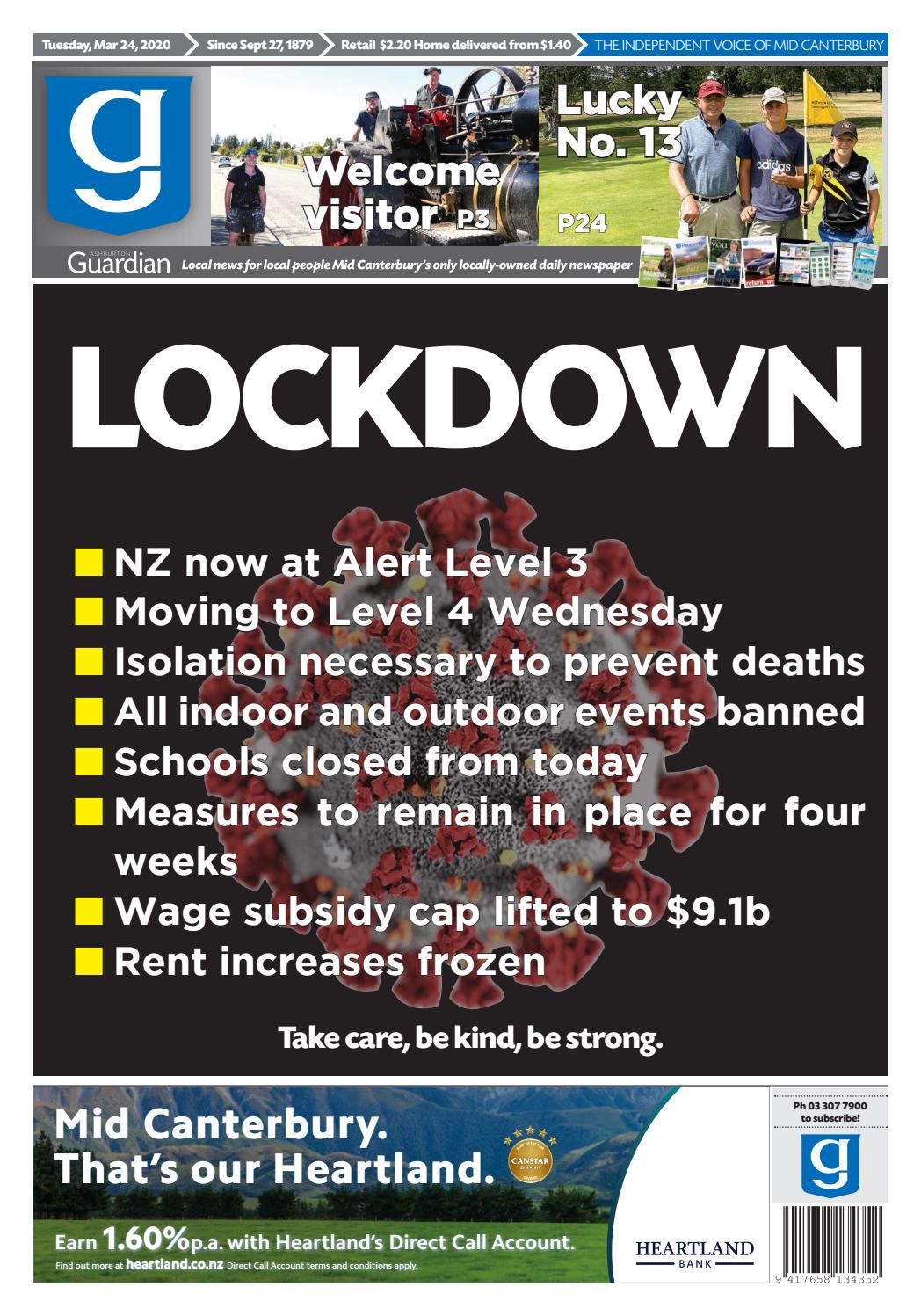 Ashburton Guardian, Tuesday, March 24, 2020 by Ashburton Guardian - Issuu