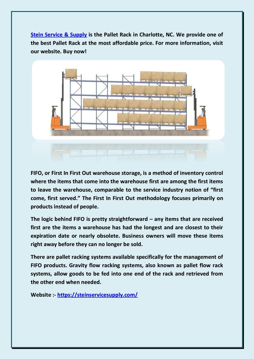 5 Benefits of FIFO Warehouse Storage by steinservicesupply01 - Issuu