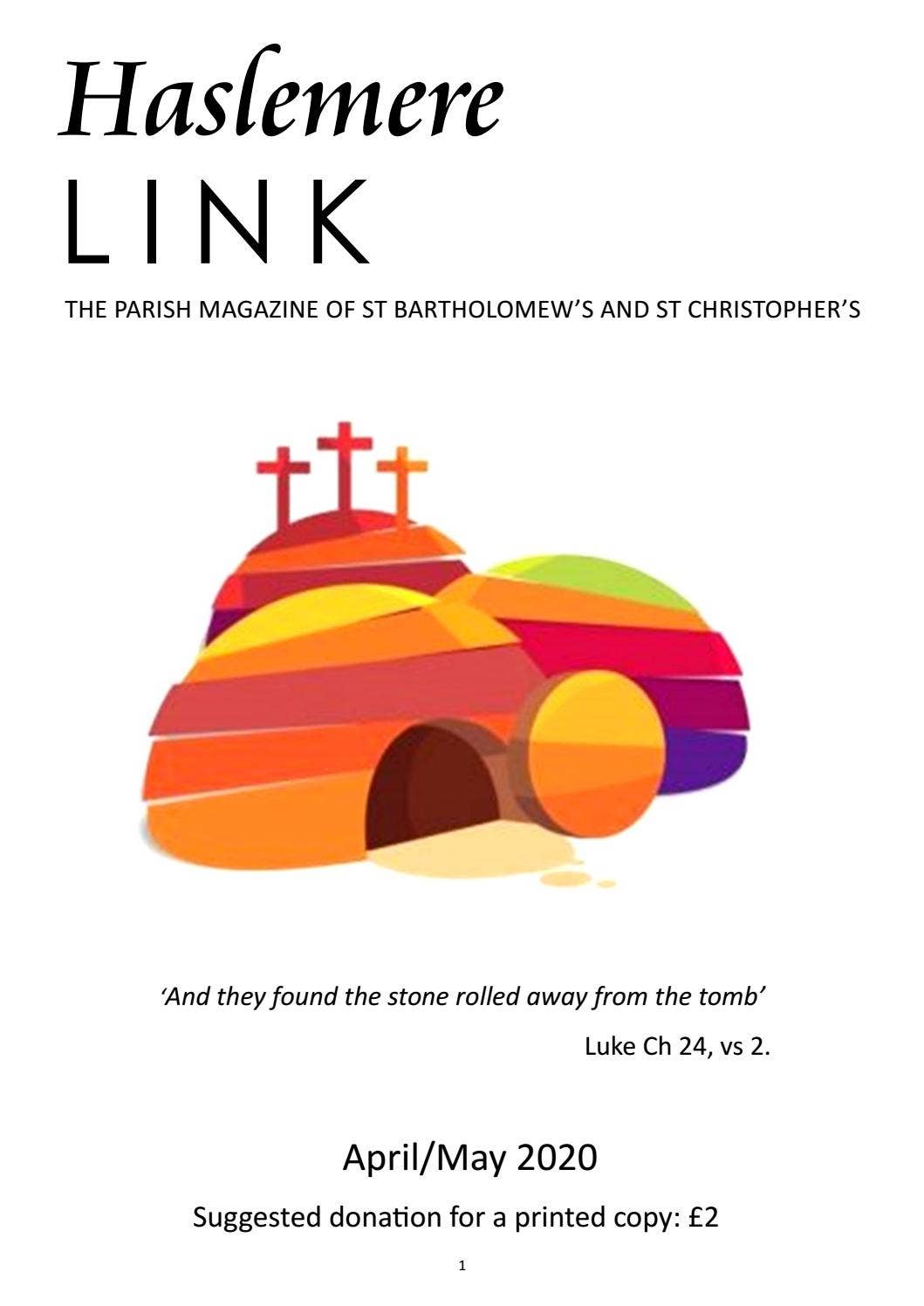 Haslemere Parish Link Magazine - April/May 2020 by haslemereparish - Issuu