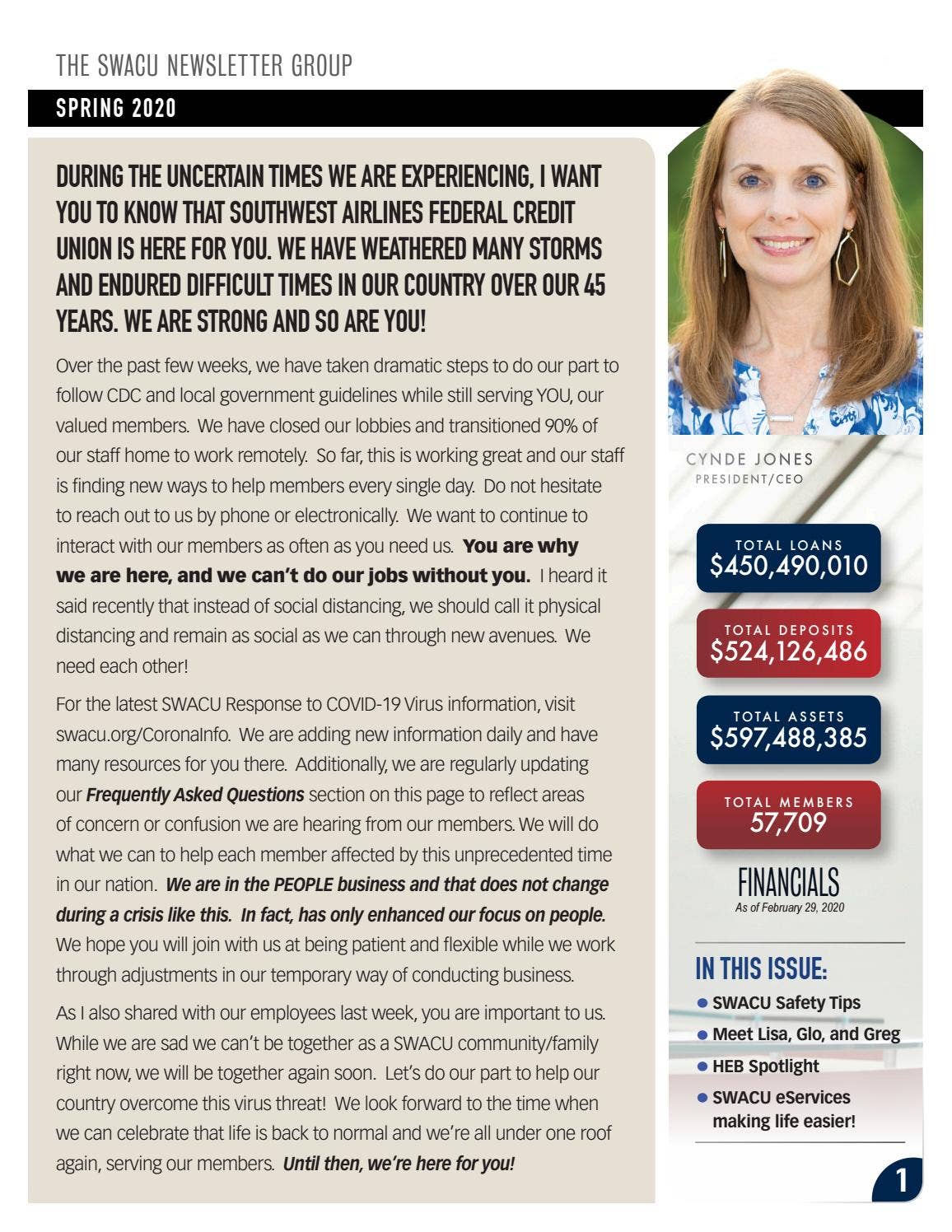 SWACU 2020 - Spring Newsletter by SWACU - Issuu