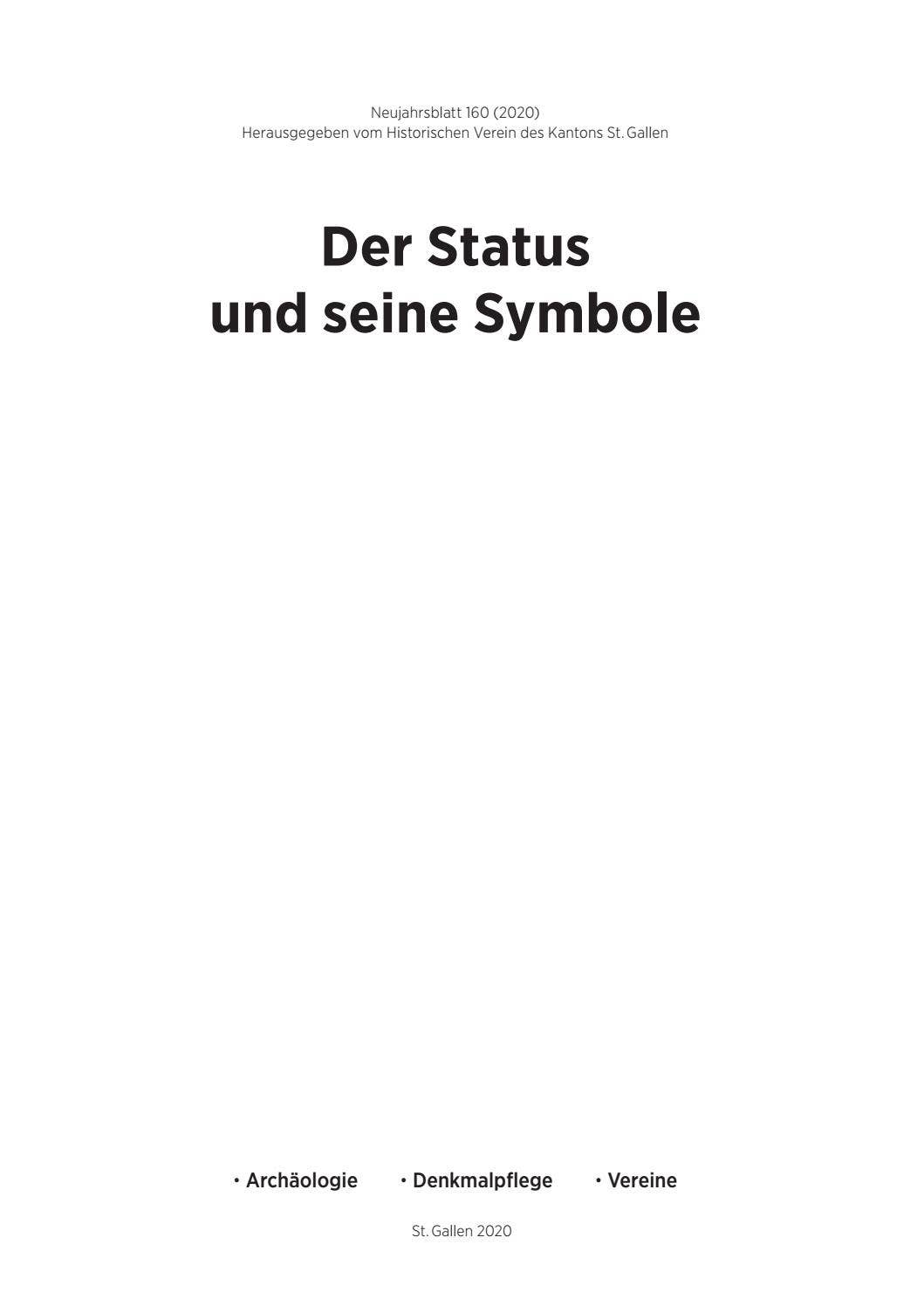 Der Status und seine Symbole by Verlagshaus Schwellbrunn - Issuu