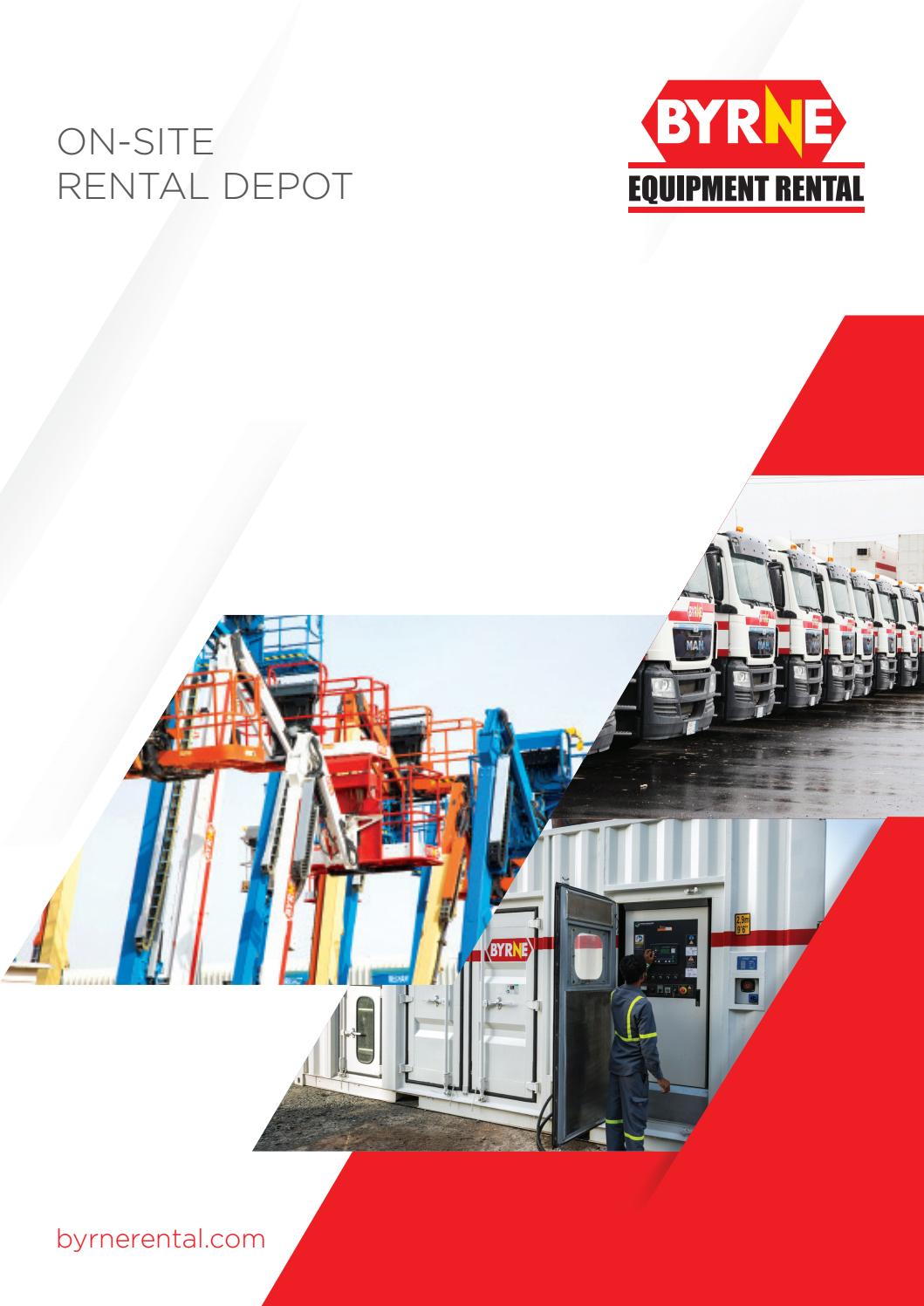 Byrne Equipment Rental On-Site Rental Depot Brochure by Byrne Group - Issuu
