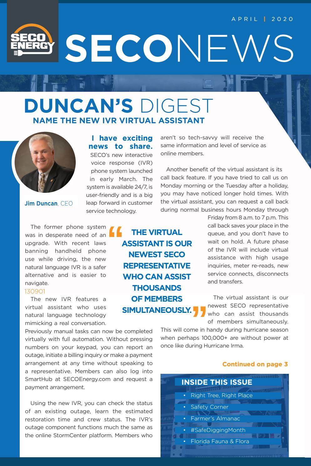 April 2020 SECO News by SECO Energy - Issuu