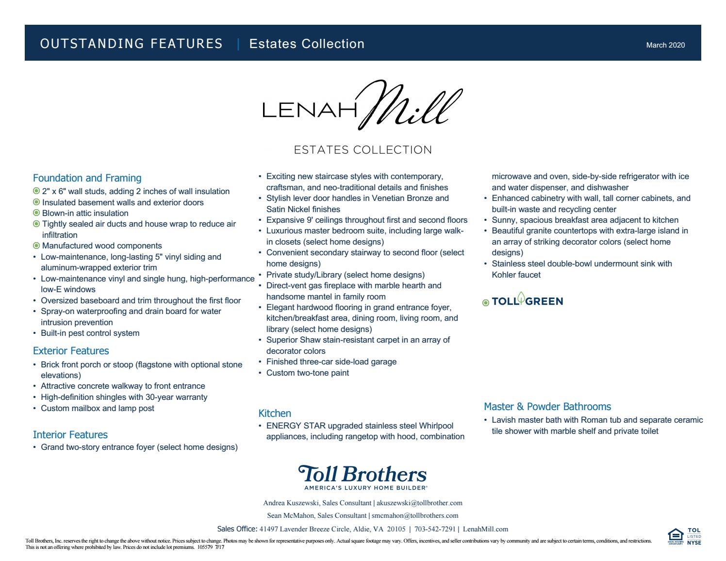 Outstanding Features by Toll Brothers, Inc. - Issuu