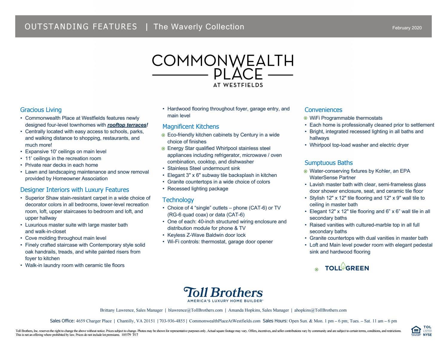 Outstanding Features by Toll Brothers, Inc. - Issuu