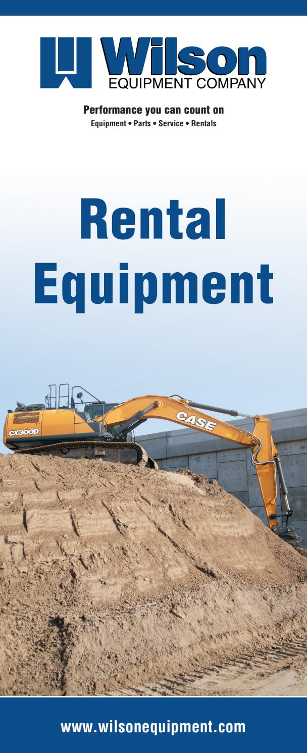 Wilson Equipment Rental Guide by Winsby Inc. - Issuu