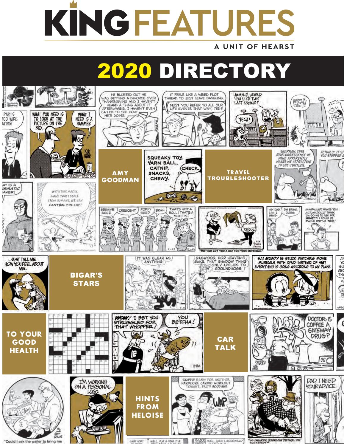 2020 King Features Syndicate Directory by KingFeatures-Sales - Issuu