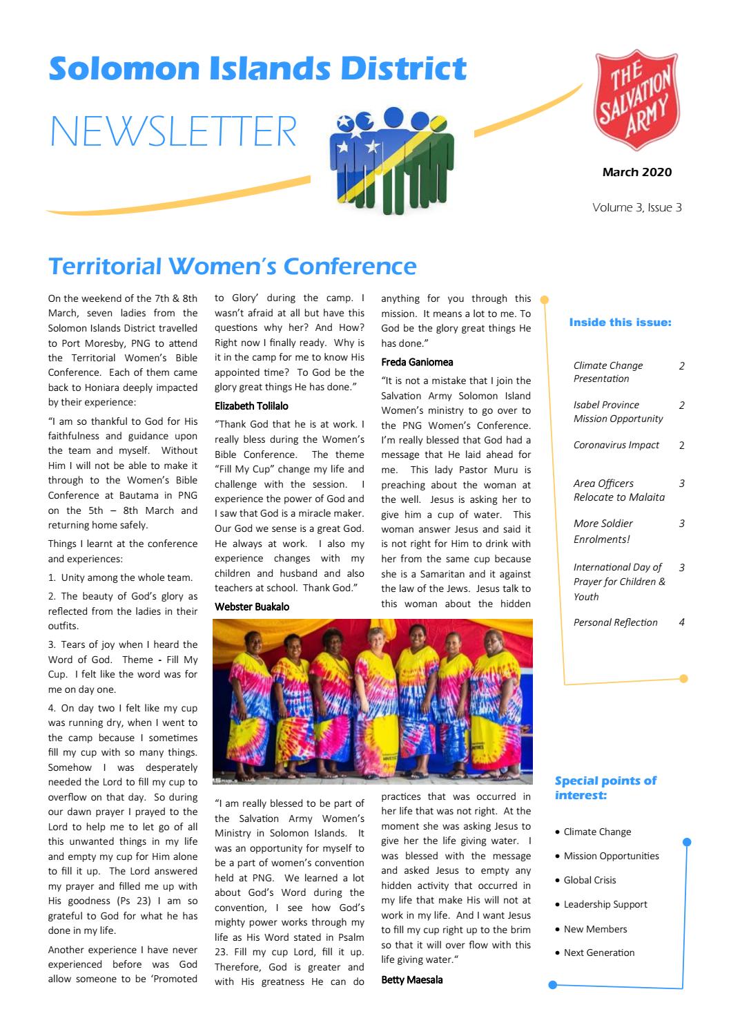 Solomon Islands District Newsletter (Volume 3, Issue 3) by Solomon ...