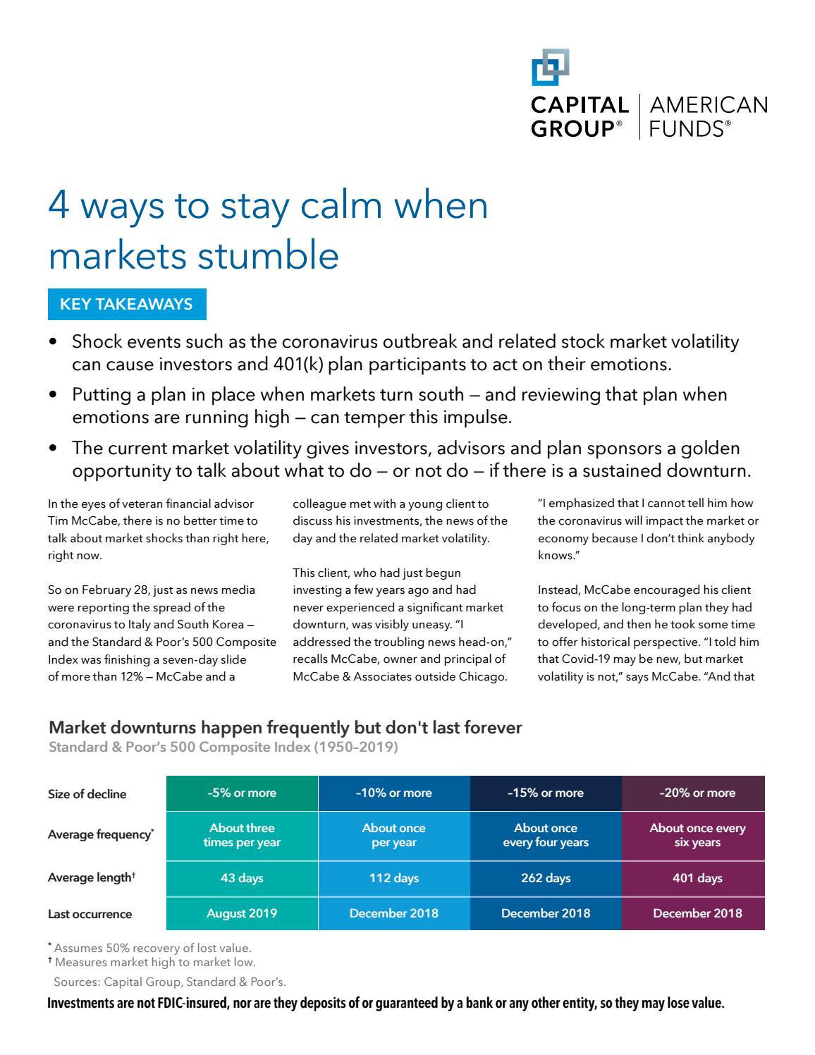 4 ways to stay calm when markets stumble by Hawaii Community Foundation ...