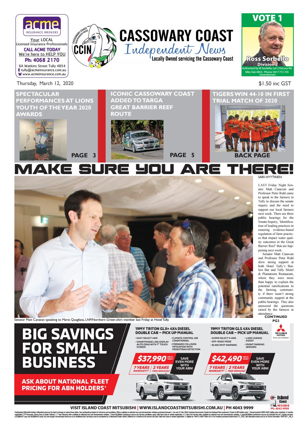 2020 March 12th Newspaper Edition by Wet Tropic Times - Issuu