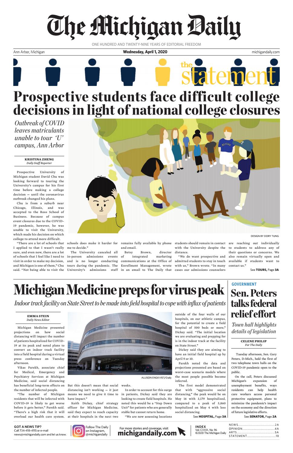 2020-04-01 by The Michigan Daily - Issuu