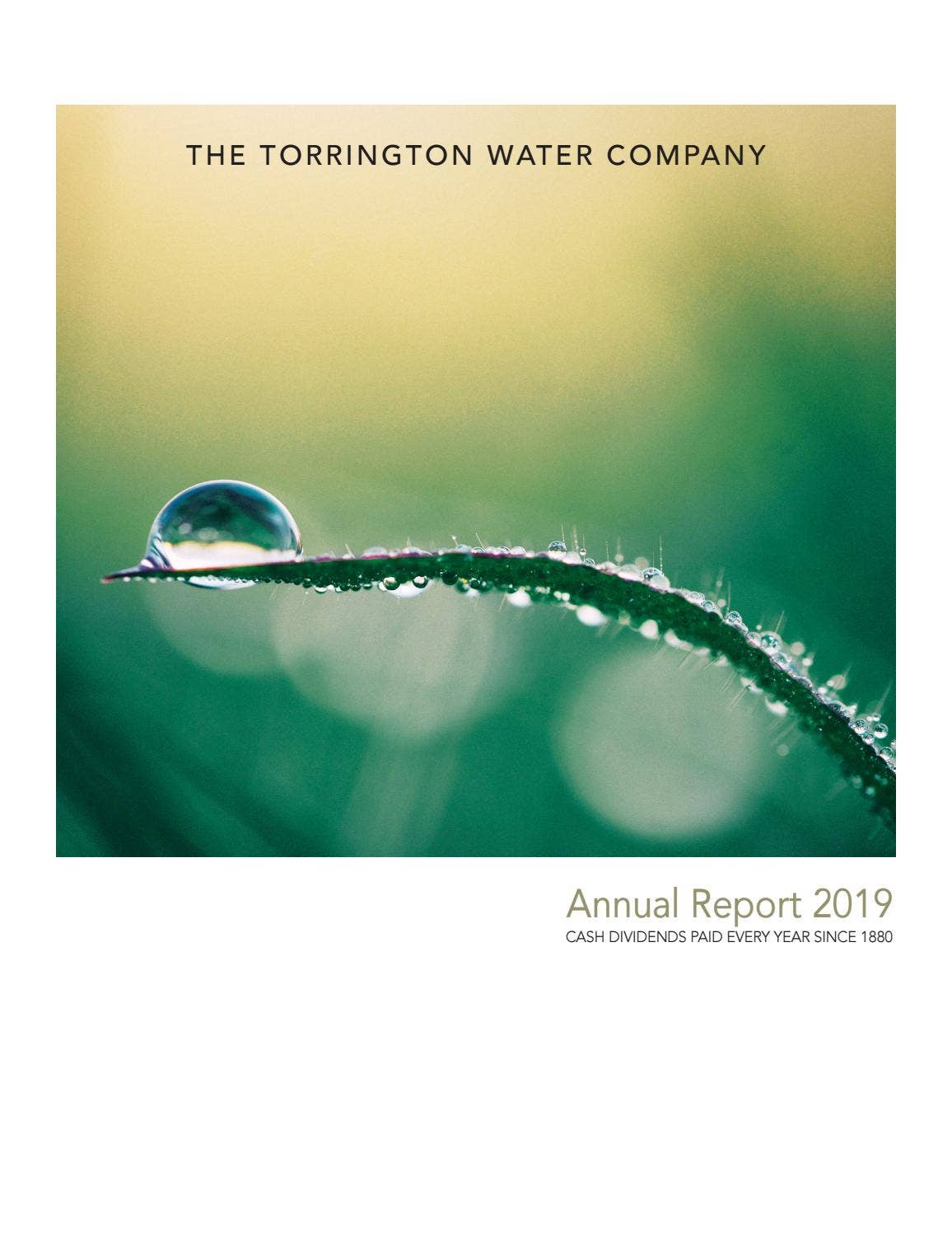 Return by Torrington Water Compant by Torrington Water Company - Issuu