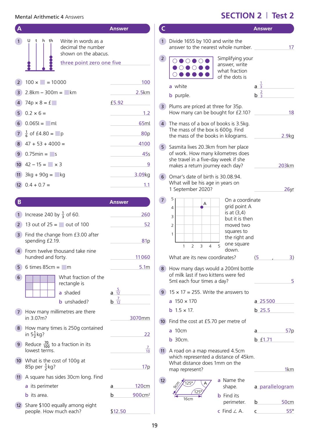 Mental Arithmetic 4 Answers Vebuka Mental Arithmetic 4 Answers Vebuka