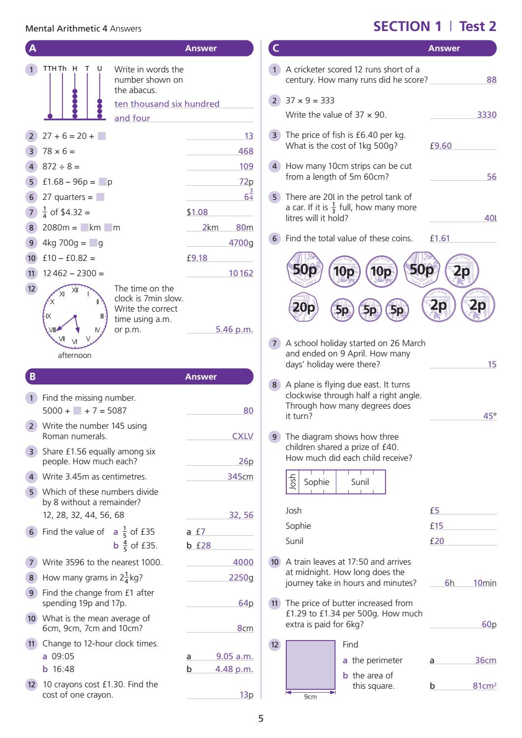 Mental Arithmetic 4 Answers Vebuka mental-arithmetic-4-answers-vebuka