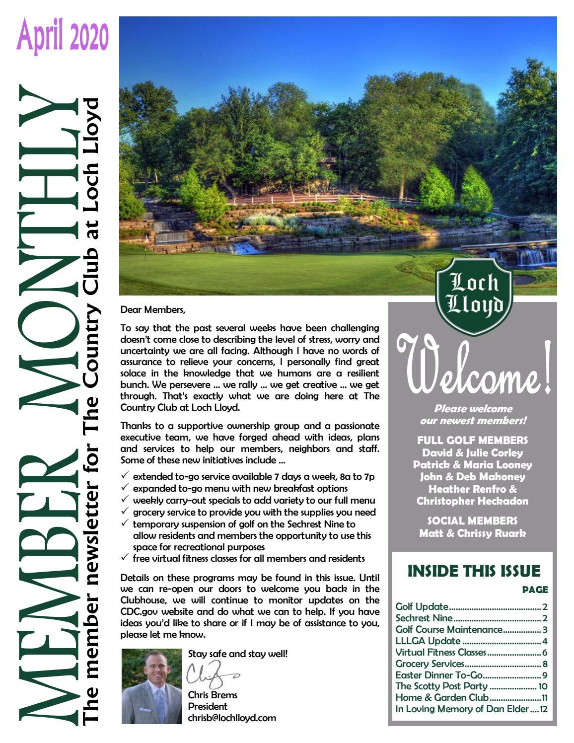 April 2020 at The Country Club at Loch Lloyd by Loch Lloyd Country Club ...