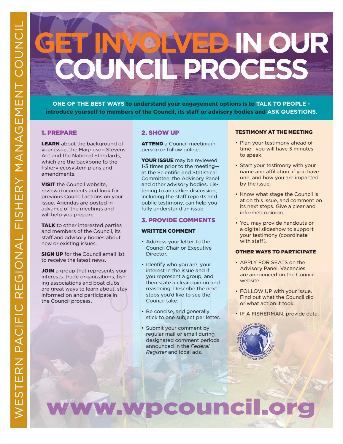 Get Involved In Our Council Process by Western Pacific Regional Fishery ...