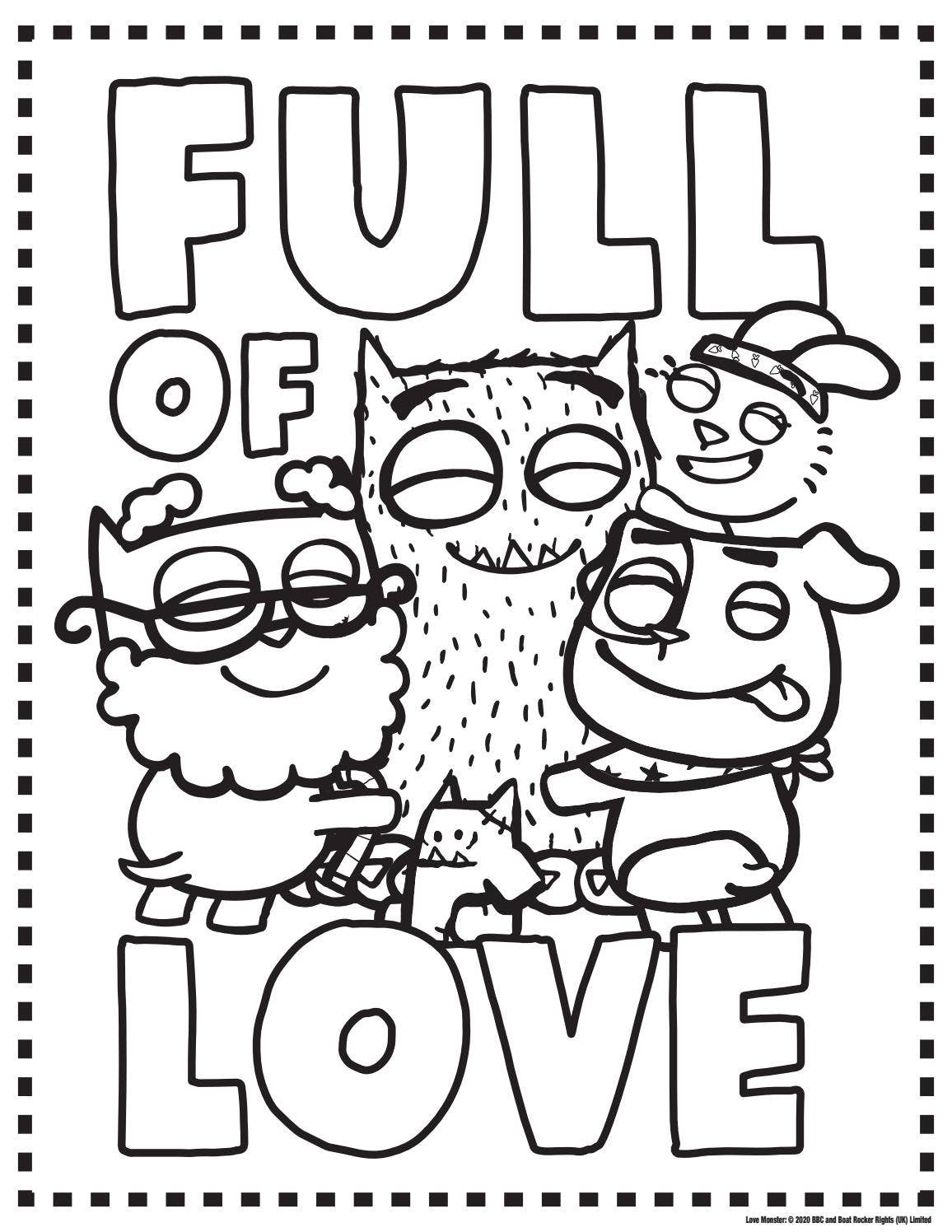 Love Monster Colouring Sheets by harpercollinschildrens - Issuu