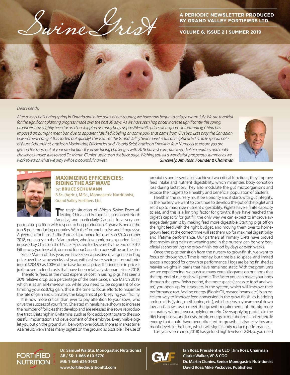 Swine Grist - Summer 2019 by Fortified Nutrition Ltd - Issuu