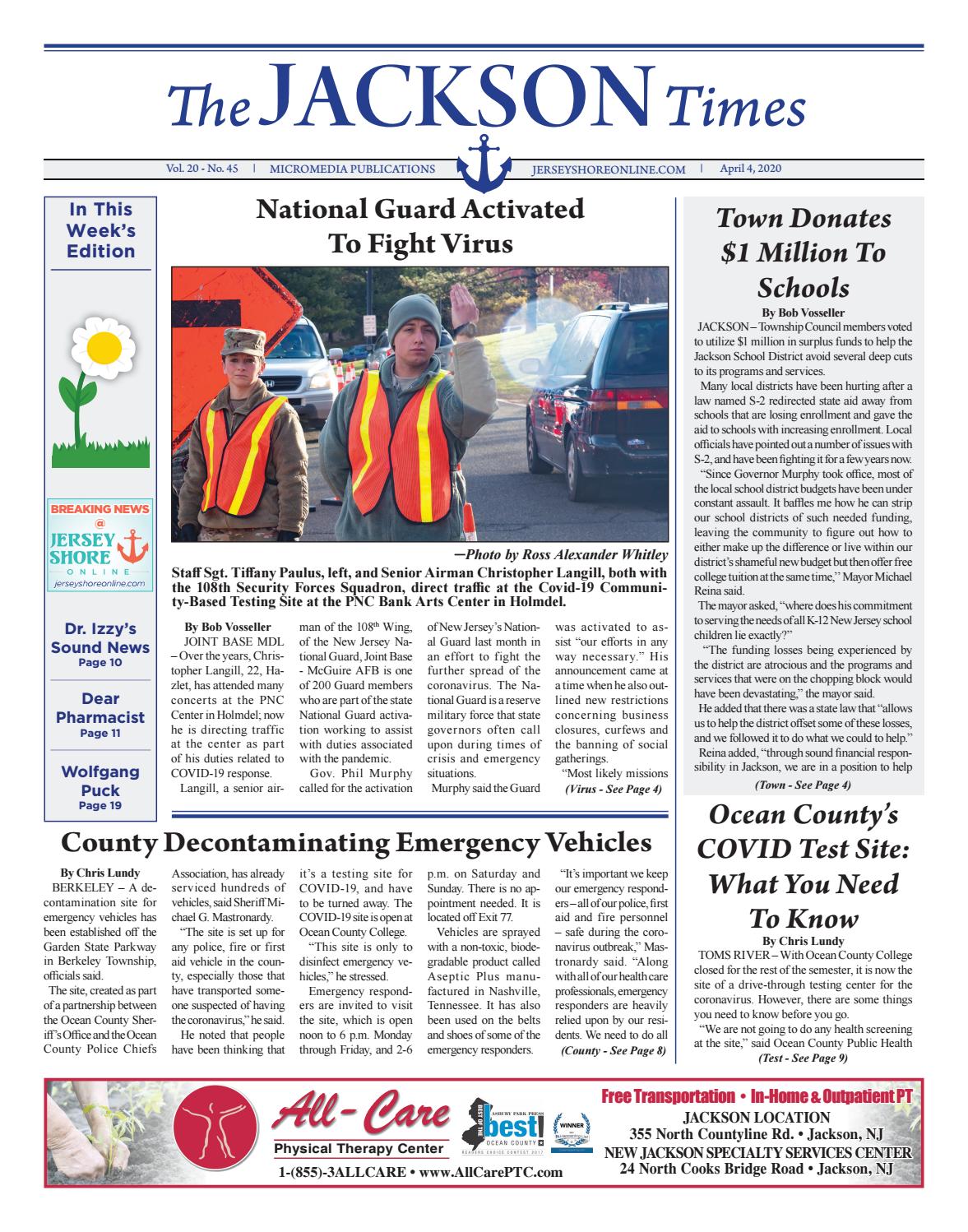 2020-04-04 - The Jackson Times by Jersey Shore Online - Issuu