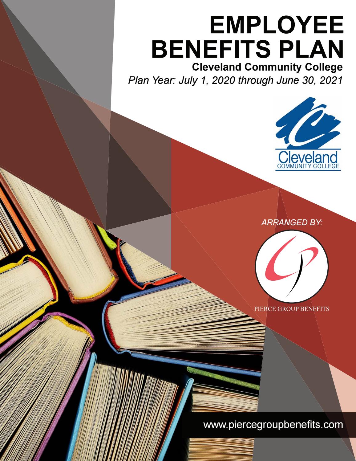 cleveland community college benefits booklet 2020 by Pierce Group ...