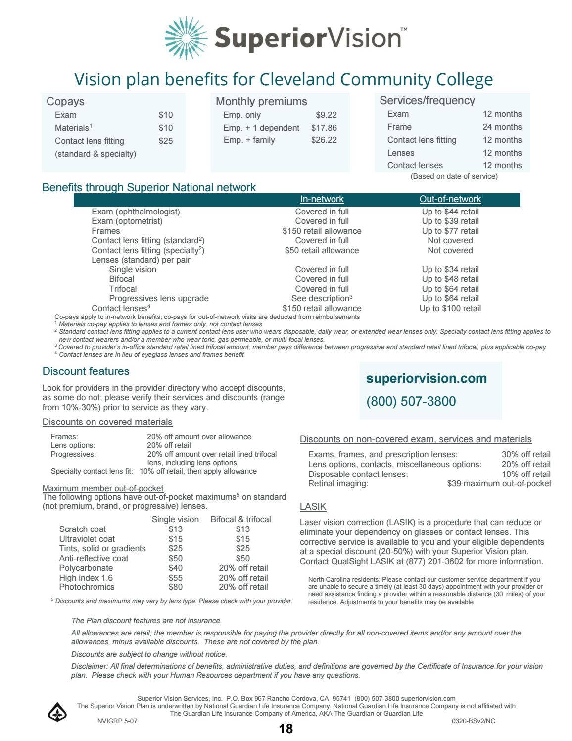 cleveland community college benefits booklet 2020 by Pierce Group ...