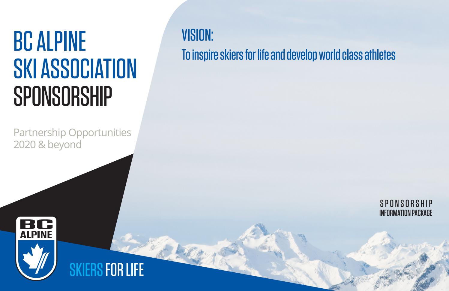 BC Alpine – Sponsorship Package 2020 by Fresh Air Productions - Issuu