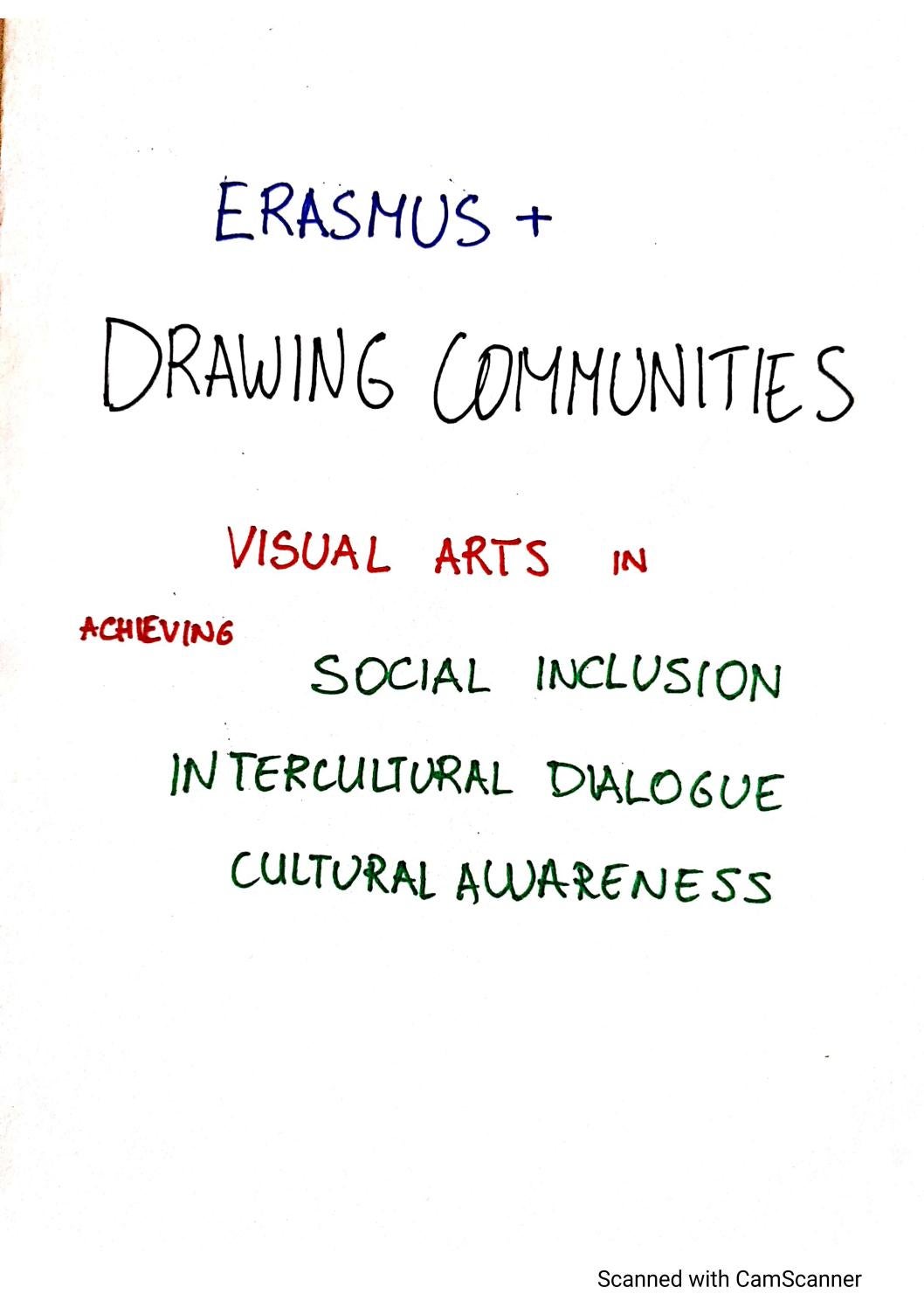 Erasmus+ Drawing Communities – Visual arts to the rescue! by ...