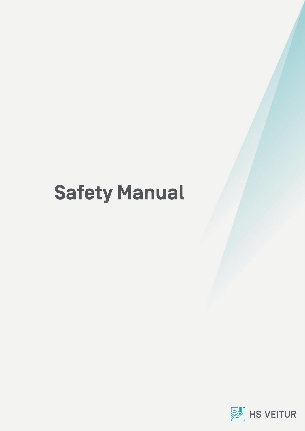 Safety Manual by HS Veitur - Issuu