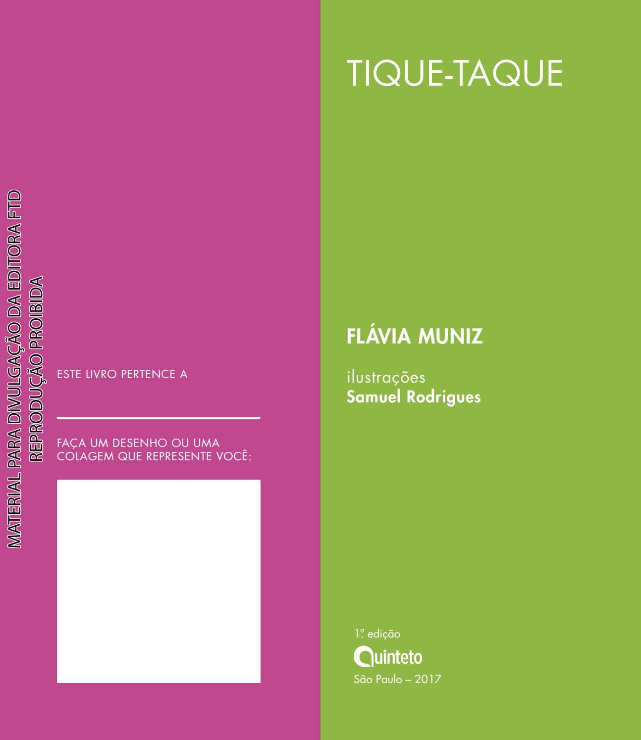 Tique-taque, Flávia Muniz by FTD Educação - Issuu