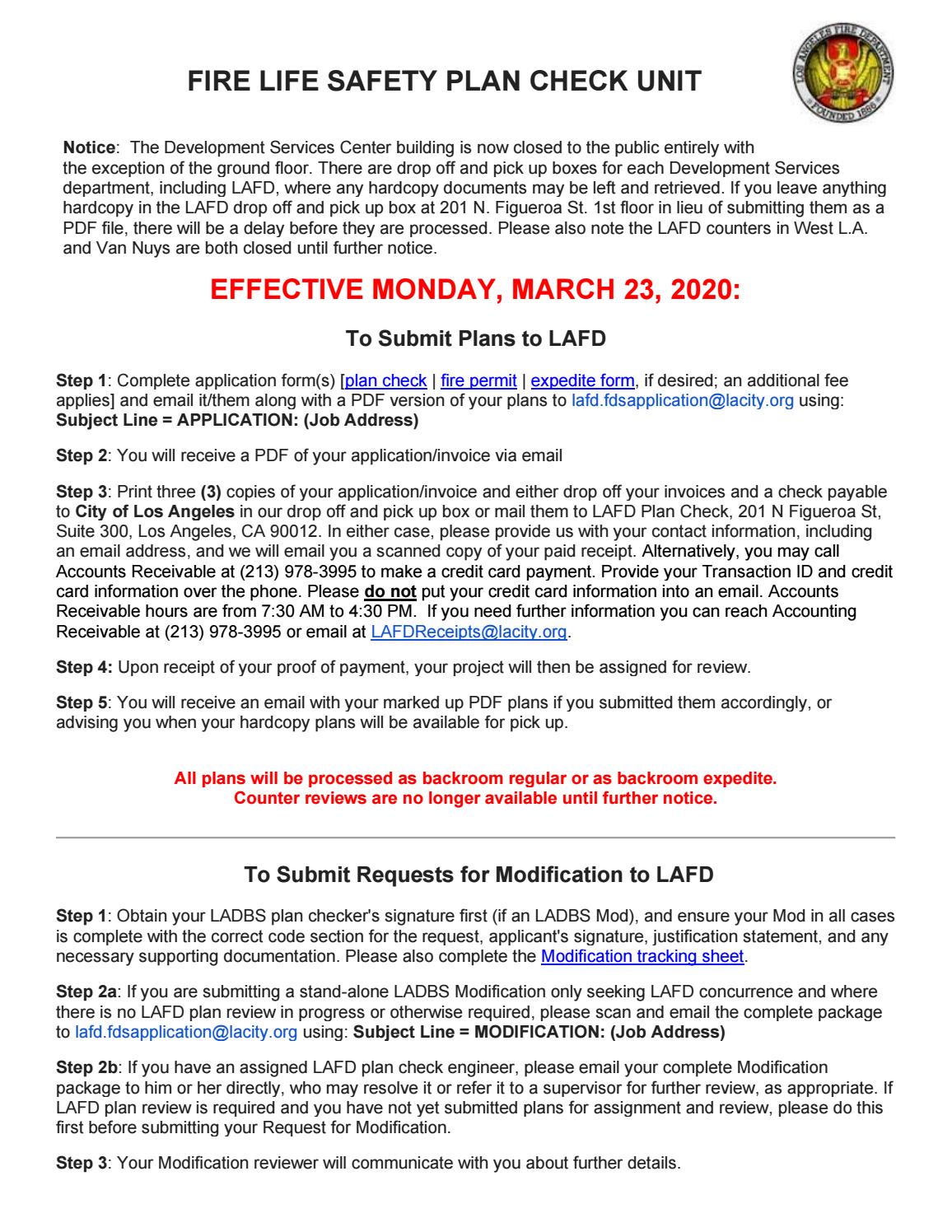 Fire/Life Safety Plan Check (4) by Los Angeles Fire Department - Issuu