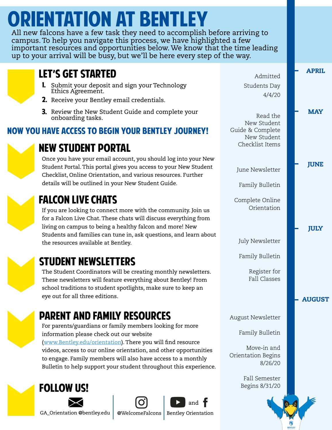 Orientation At Bentley By Bentley University New Student Programs