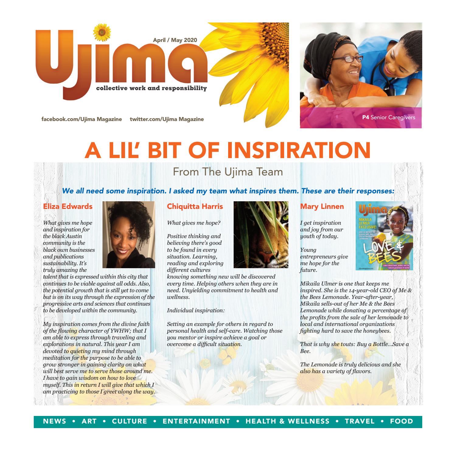 Ujima's Inspiration Issue- April/May Issue 2020 by Ujima Magazine - Issuu
