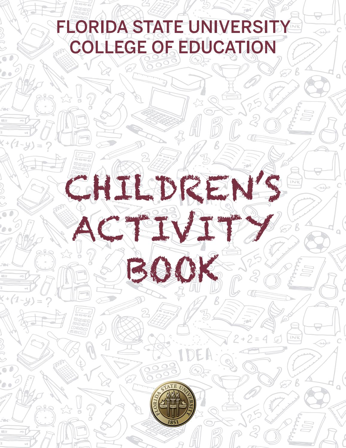 FSU College of Education - Children's Activity Book by FSU College of ...