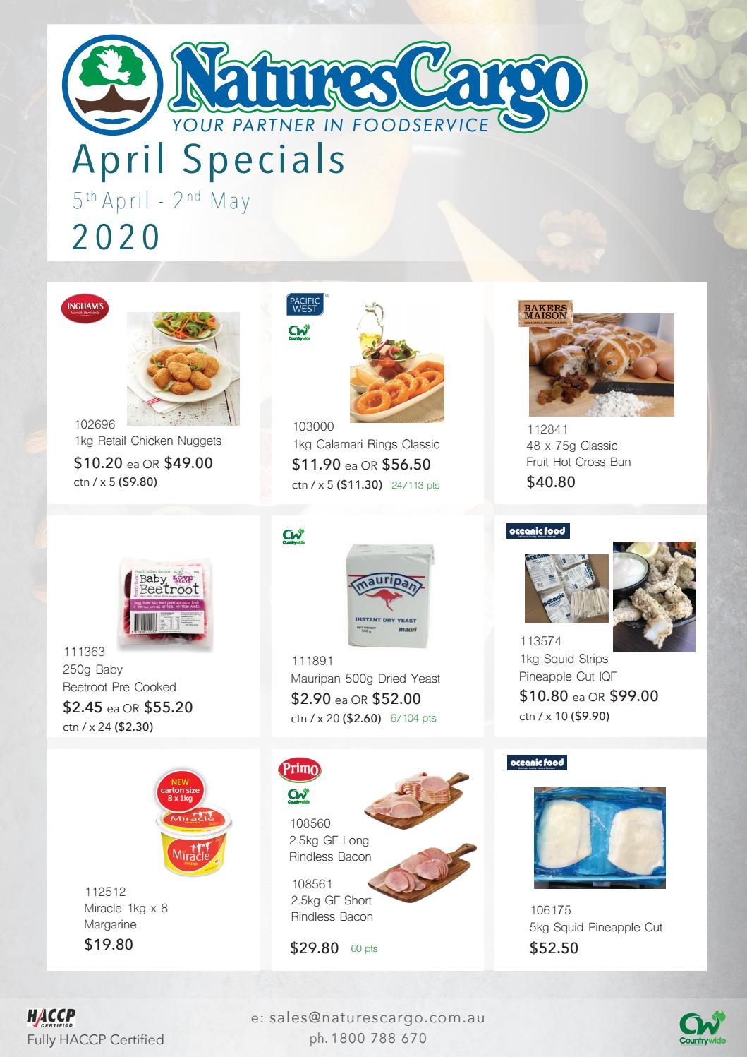 Natures Cargo April Specials Catalogue by Natures Cargo - Issuu