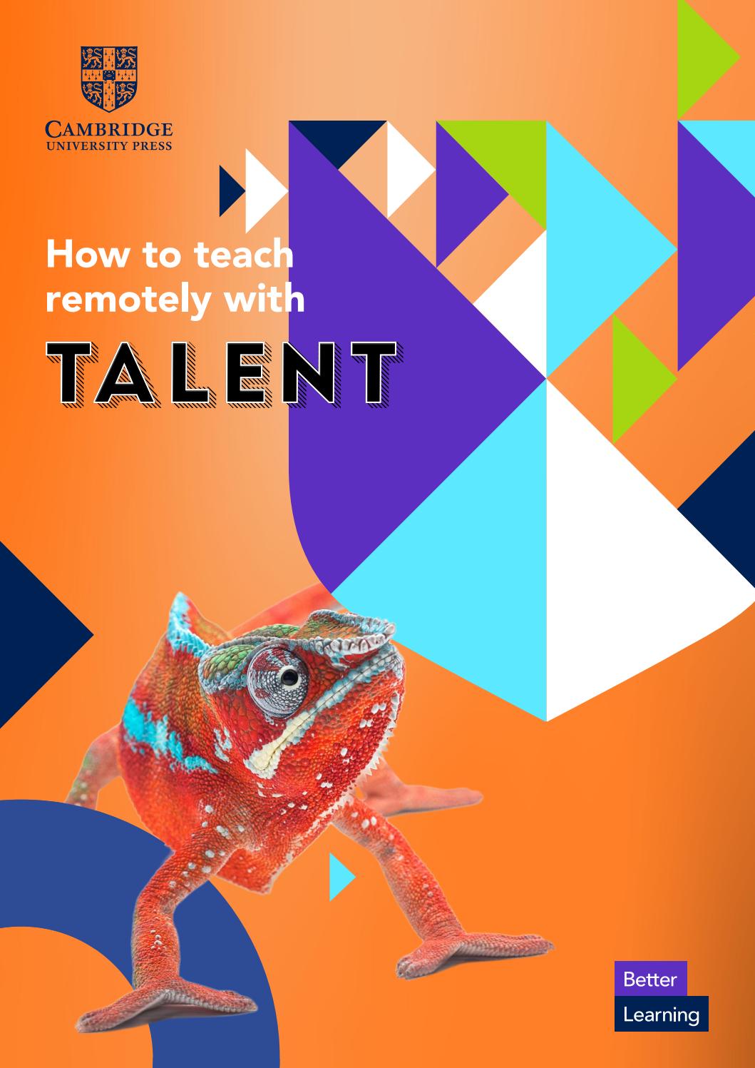 How to teach remotely using Talent by Cambridge English - Issuu