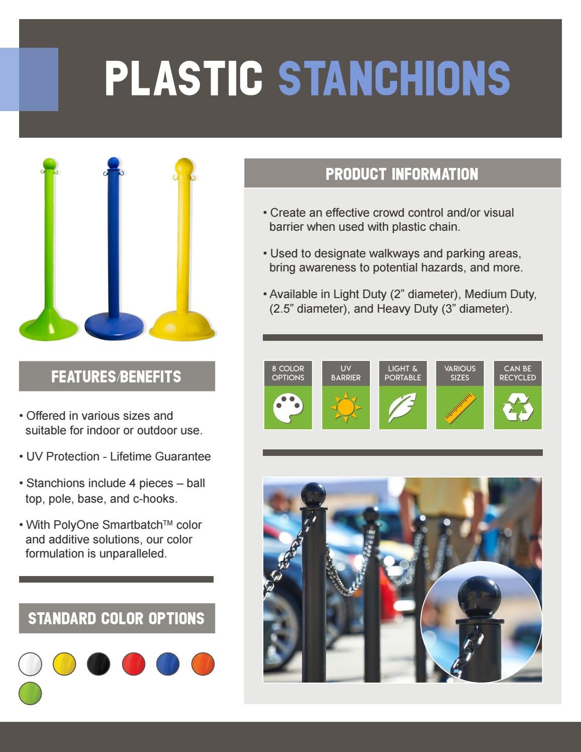 Mr. Chain Plastic Stanchions by Ram Tool Construction Supply Co. - Issuu