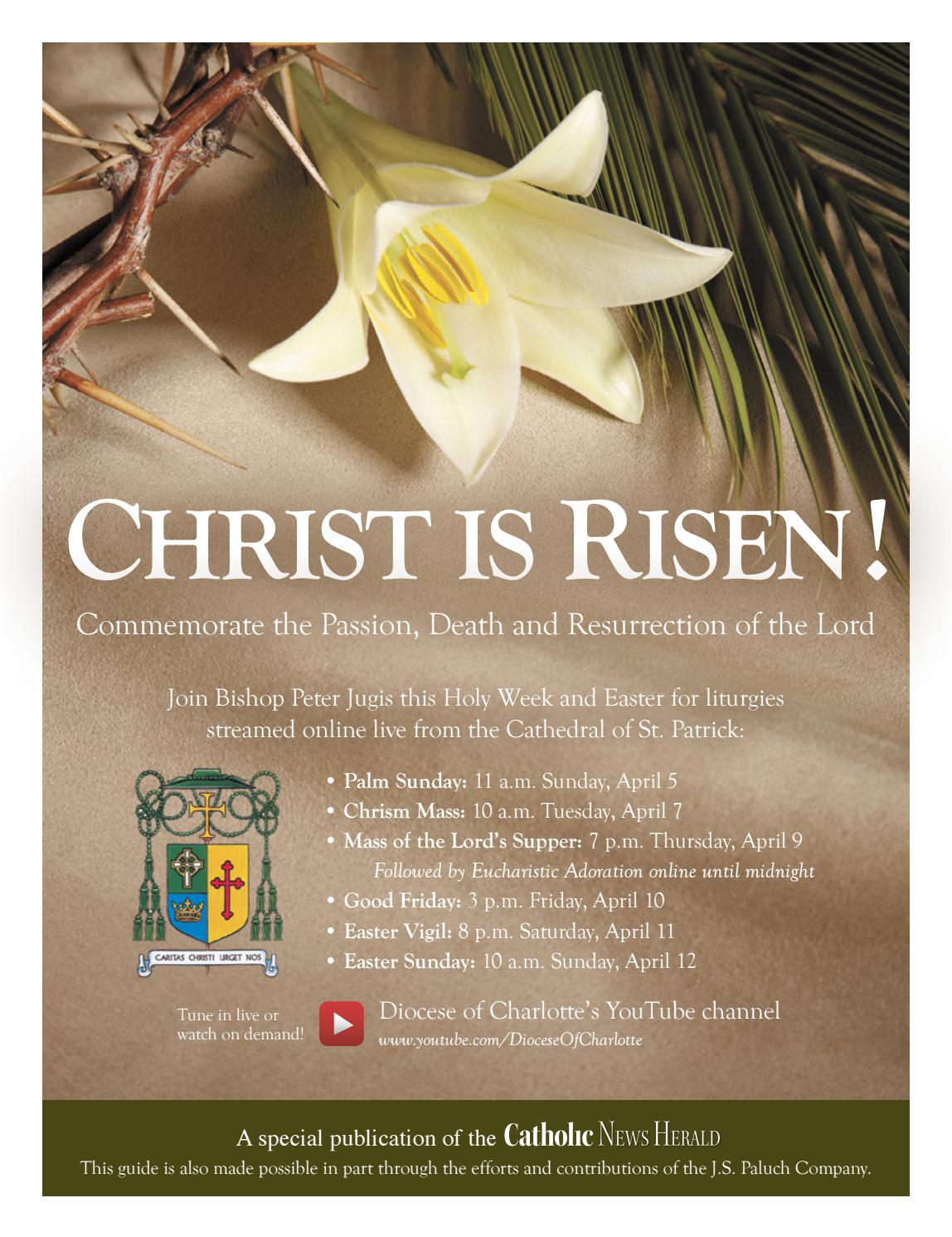 Guide to Holy Week: Easter Vigil by Catholic News Herald - Issuu