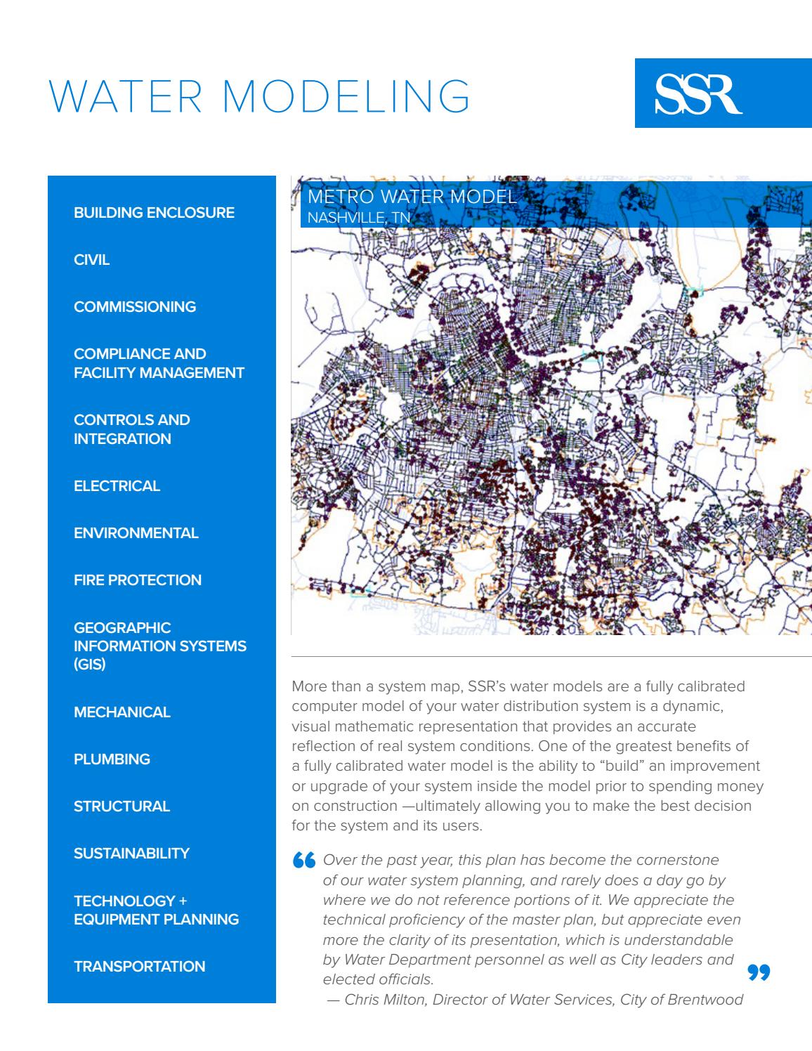 Infrastructure_Water Modeling_202004 by Smith Seckman Reid, Inc - Issuu