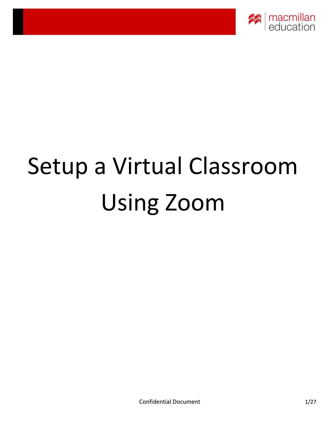 Setting up a Virtual Classroom Using Zoom by Macmillan Education South ...