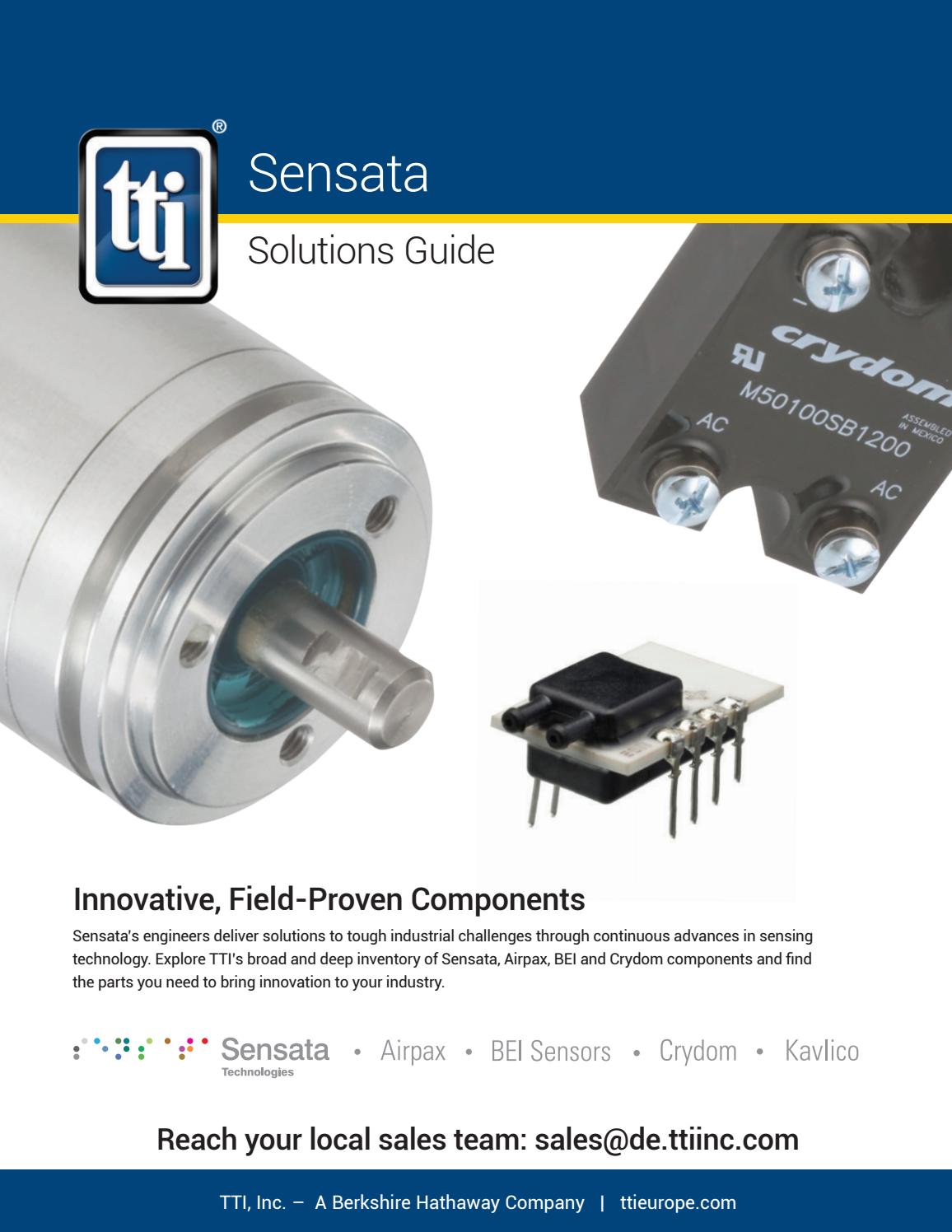 TTI Sensata Solutions Guide by TTI, Inc. - Issuu