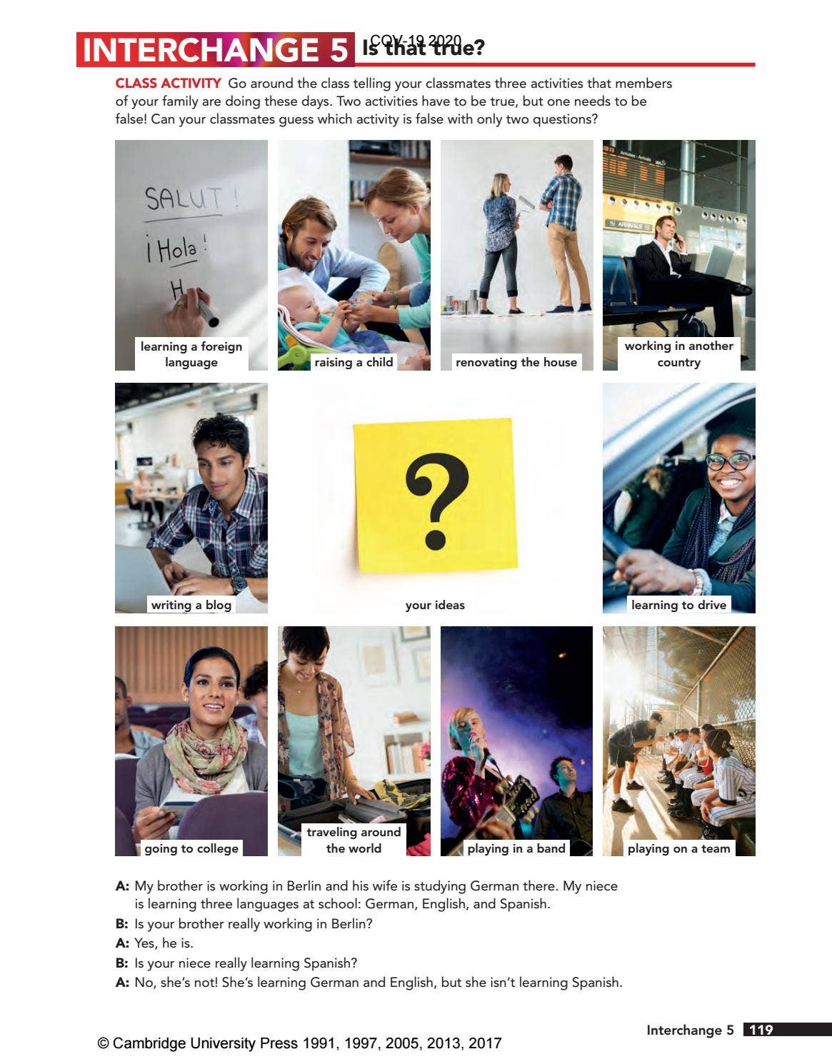 Interchange 5th edition Level 1 Student's Book by Cambridge English - Issuu