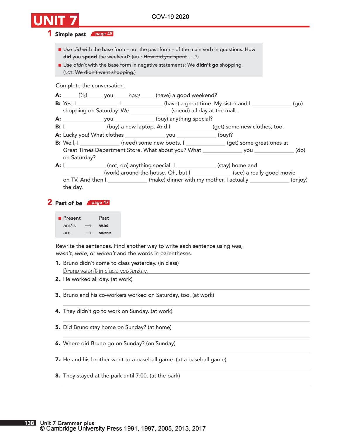 Interchange 5th edition Level 1 Student's Book by Cambridge English - Issuu