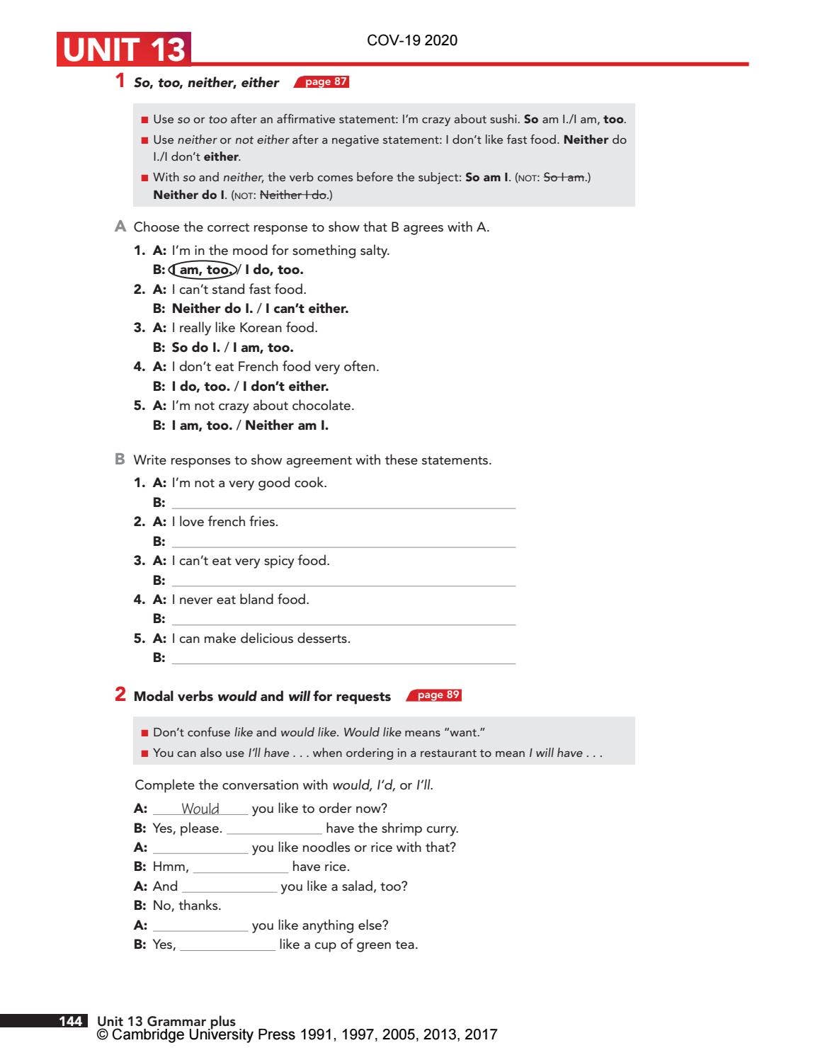Interchange 5th edition Level 1 Student's Book by Cambridge English - Issuu