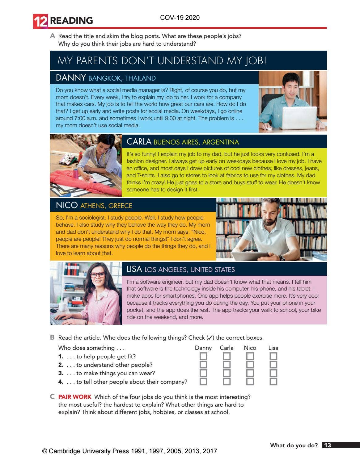 Interchange 5th edition Level 1 Student's Book by Cambridge English - Issuu