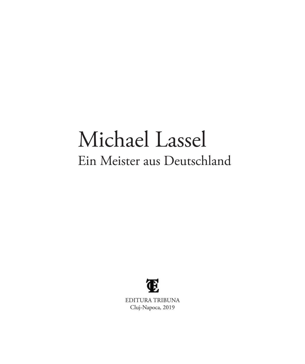 Michael Lassel - Ein Meister aus Deutschland by t.lassel - Issuu